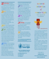 Universal Declaration of Human Rights Colour leaflet, Unofficial text ...